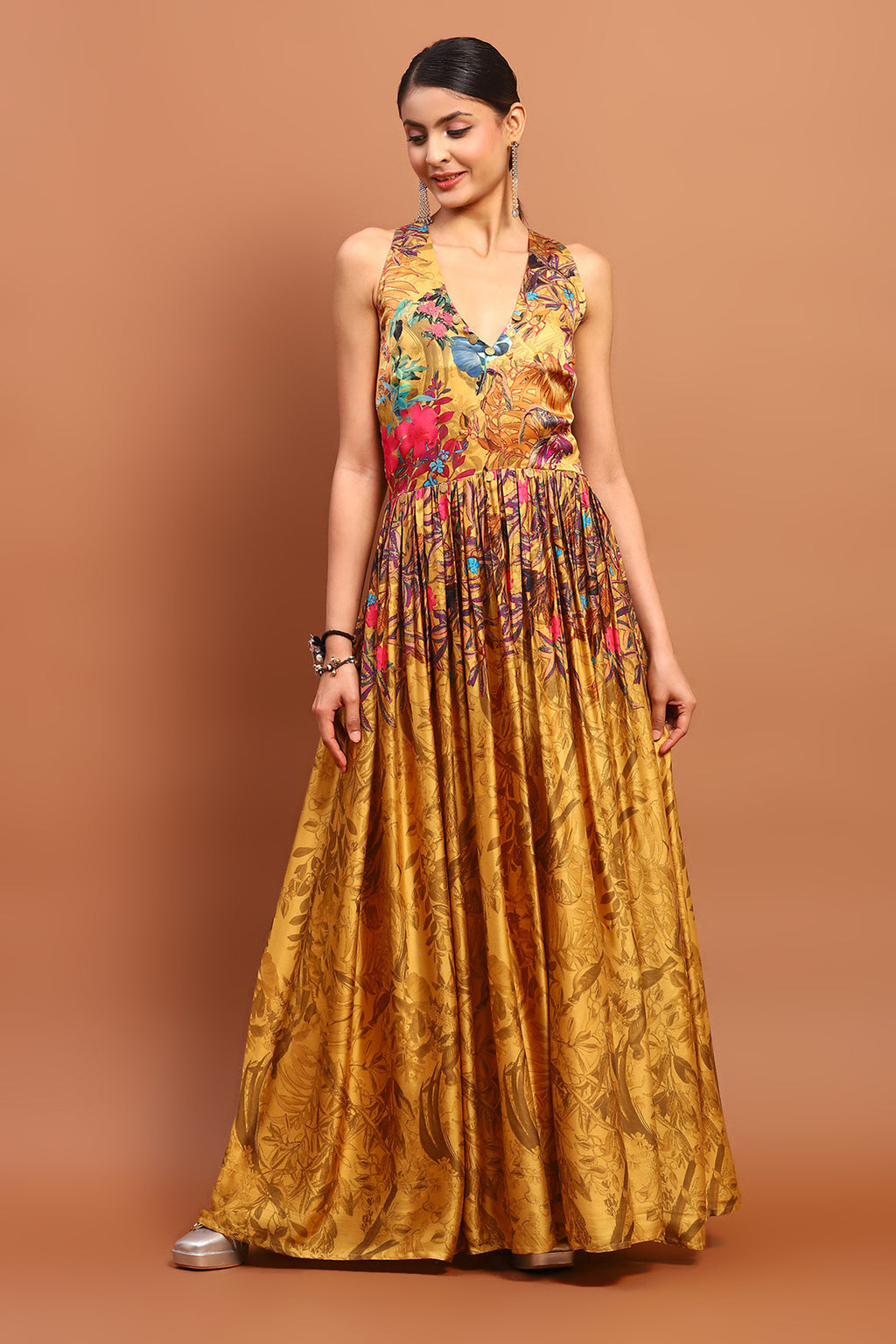 Floral One-Piece Dress – shop soniyag